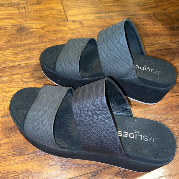 J Slides | Shoes | J Slides Black Platform Sandals | Poshmark